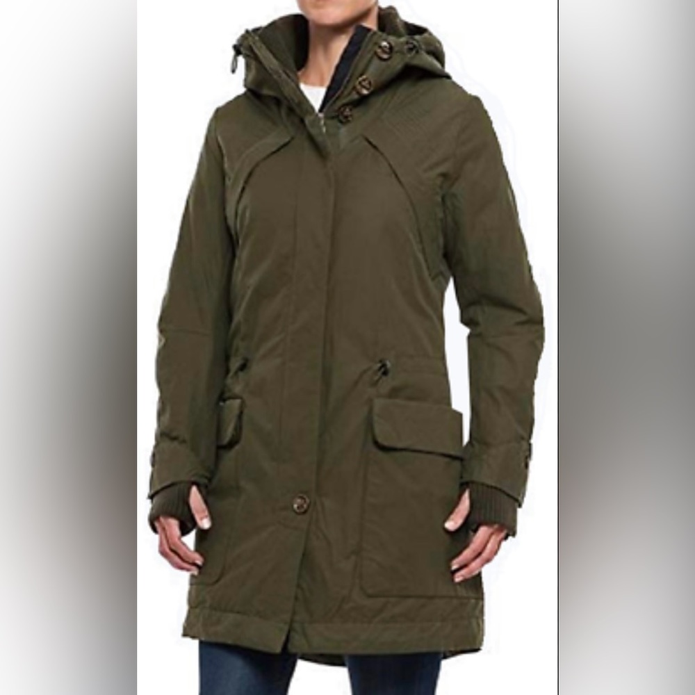 Rainforest Thermoluxe Parka Jacket Size Medium - Gem
